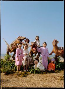 Zara Kids with dinosaurs retouched by White Retouch